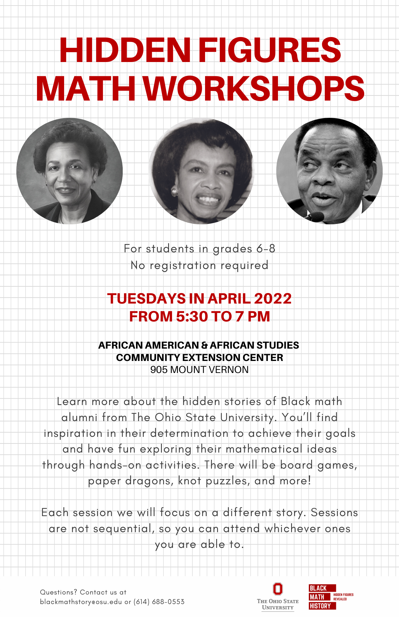 Hidden Figures Math Workshops Coming Soon! | African American and ...